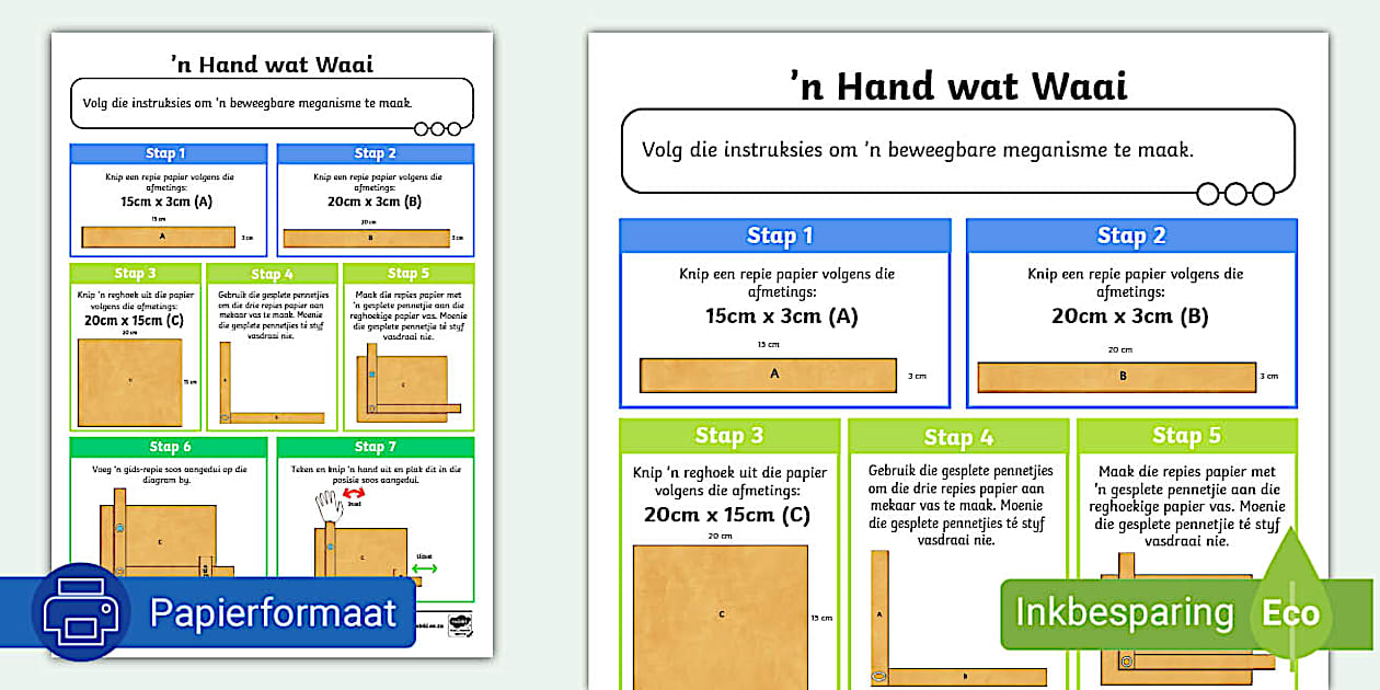 Hefbome en Koppelings: Maak 'n Hand wat Waai. Aktiwiteit