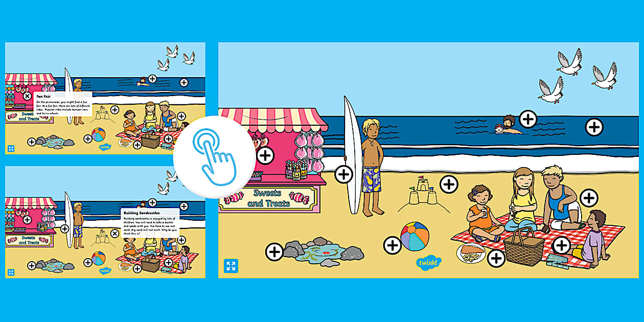 Interactive Seaside Hotspots Activity | Twinkl Go!