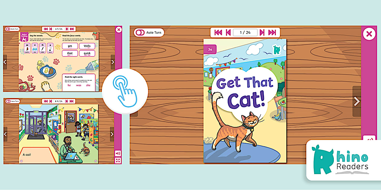 Level 3a Decodable Readers: Get That Cat! (teacher made)