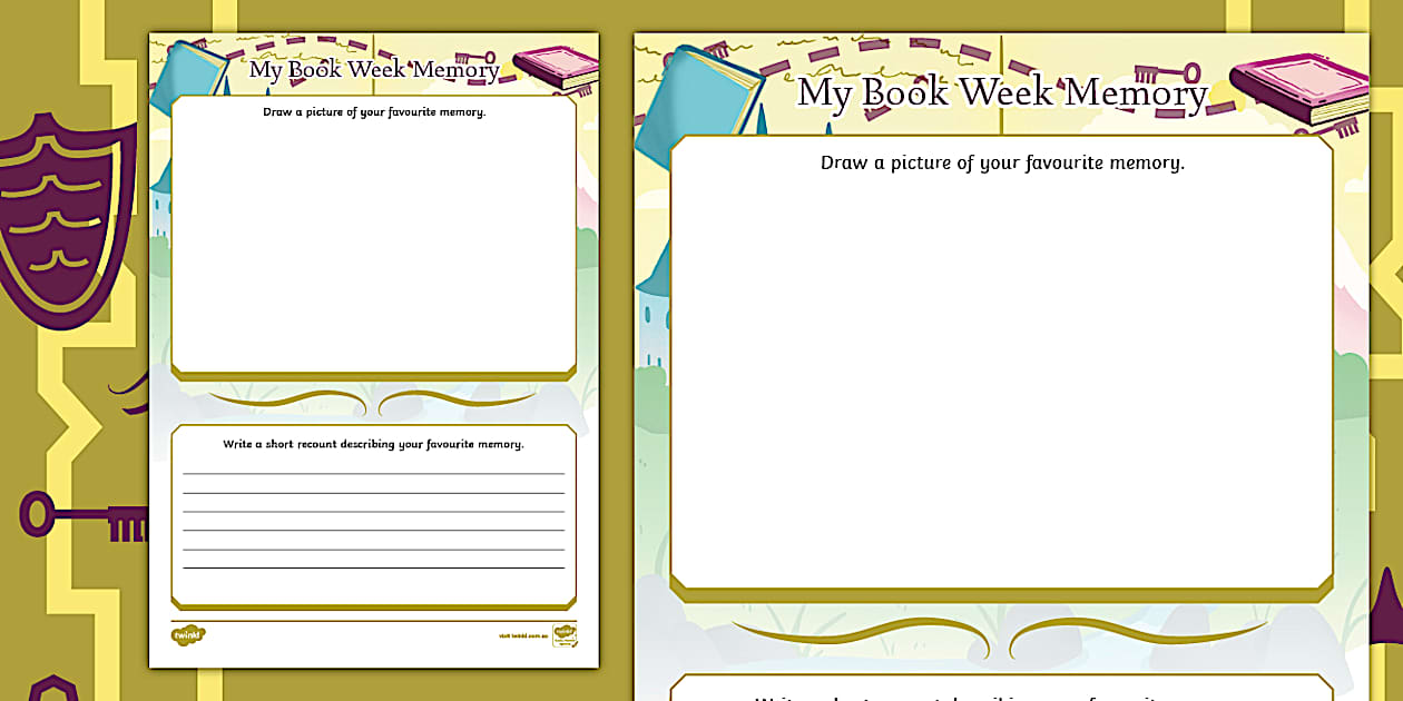 My Book Week Memory (Teacher-Made) - Twinkl