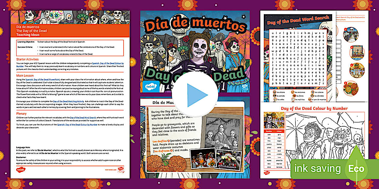 👉 Spanish Day of the Dead Teaching Pack - KS2 resource