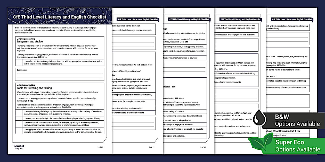 Scottish Secondary School Checklist | Twinkl Resources