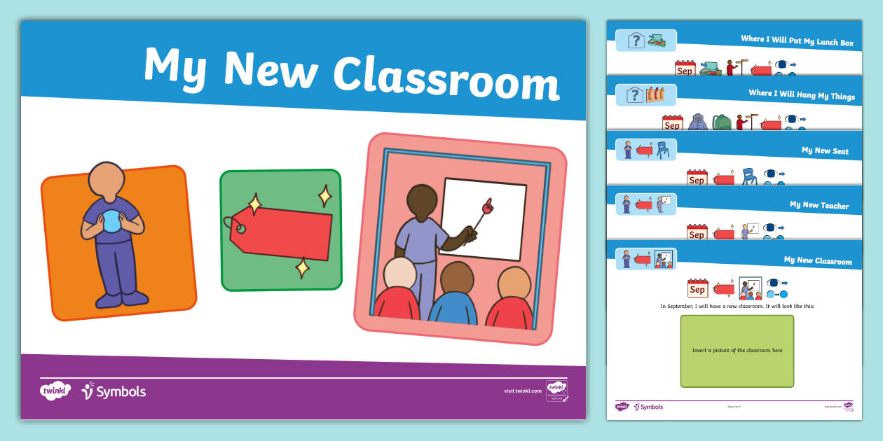 Twinkl Symbols: My New Classroom Transition Booklet - Twinkl