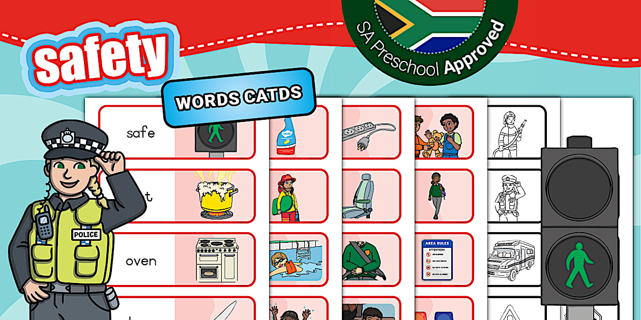 Preschool: Safety - Word Cards