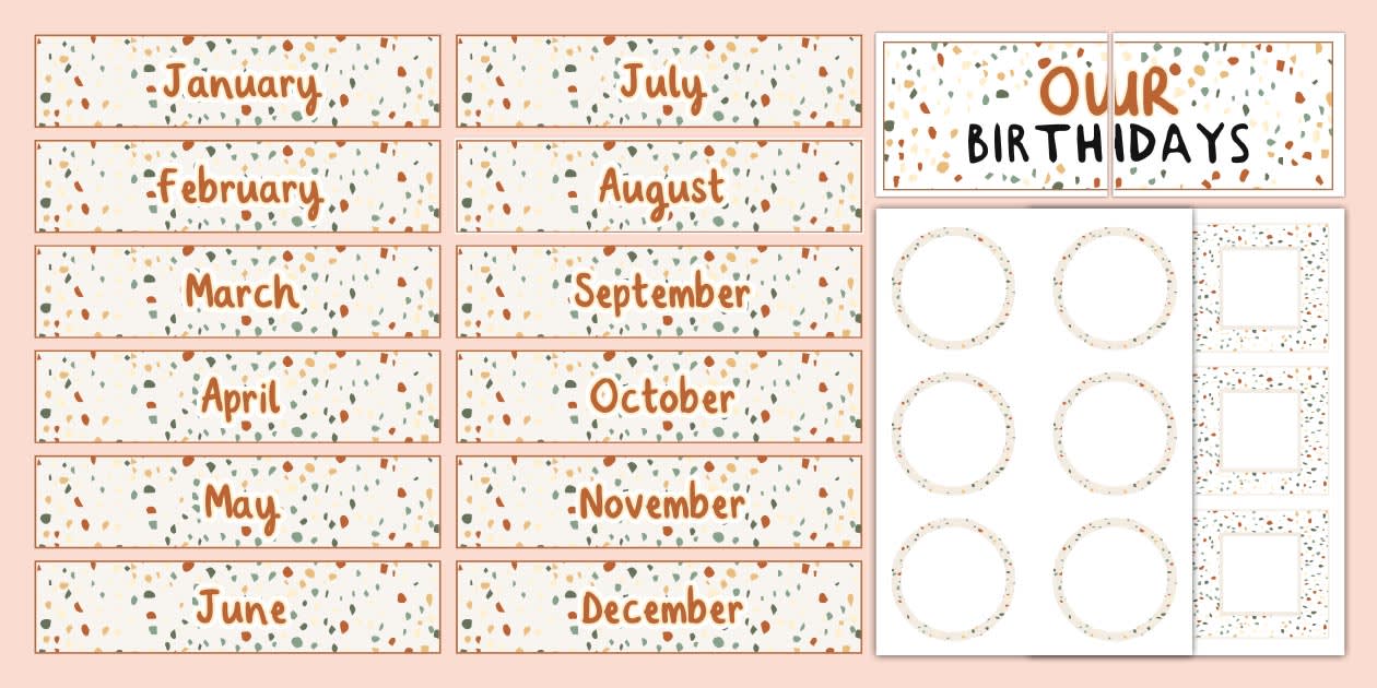 Spotty Boho Birthday Display Pack (teacher made) - Twinkl