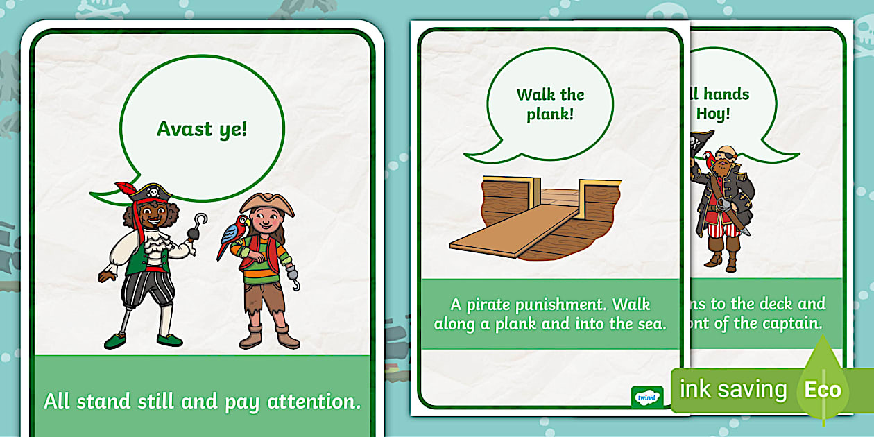 Talk Like a Pirate Listening and Movement Game - Twinkl
