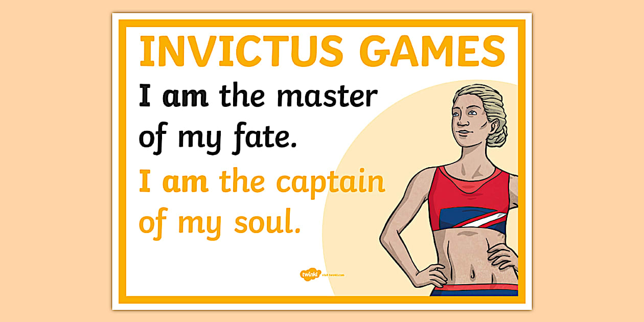 Invictus Games I am Display Poster (teacher made) - Twinkl