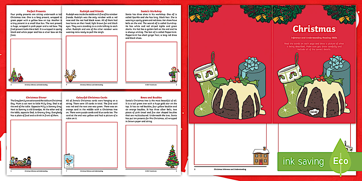 KS1 Christmas Inference and Understanding Activity Booklet