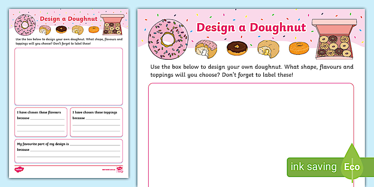 Design a Doughnut Activity (teacher made) - Twinkl