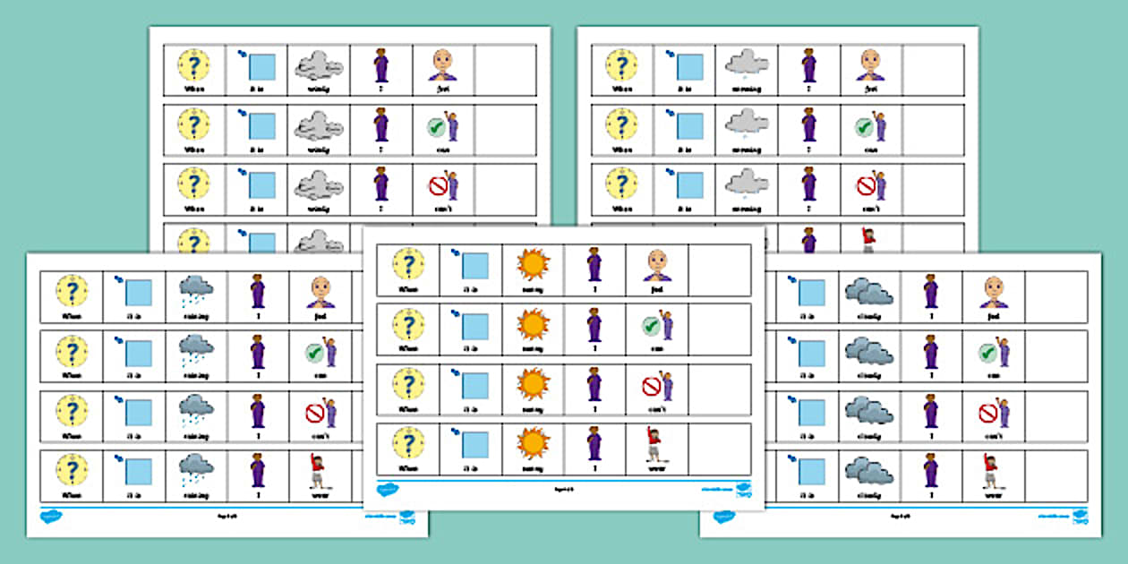 When It's ... Weather Speech Activity