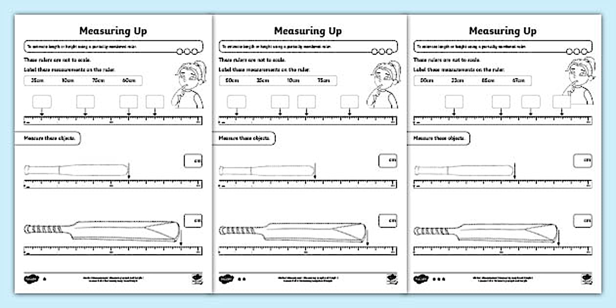 👉 Y2 Estimating Length Differentiated Maths Activity Sheets KS1
