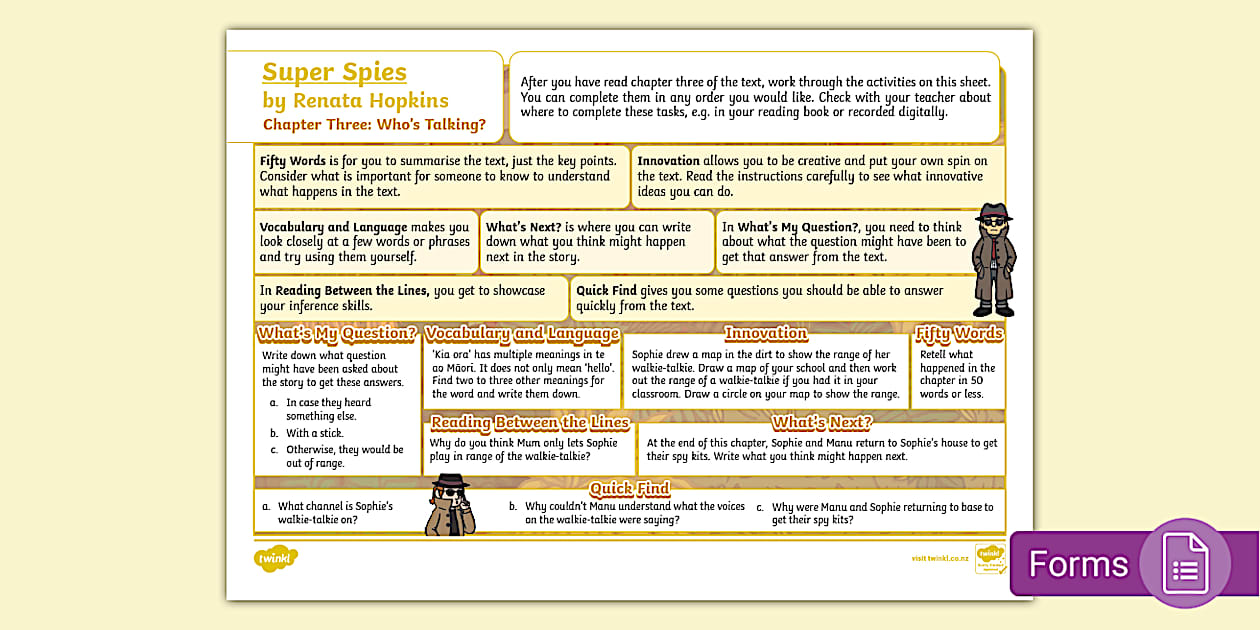 CHAPTERS September 2022: Super Spies - Chapter 3 Follow-Up