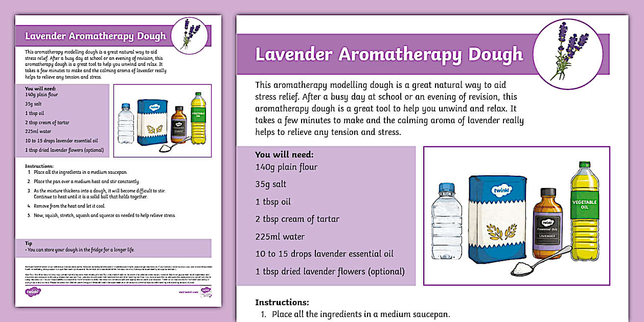 Lavender Sensory Dough | Aromatherapy Sensory Activities