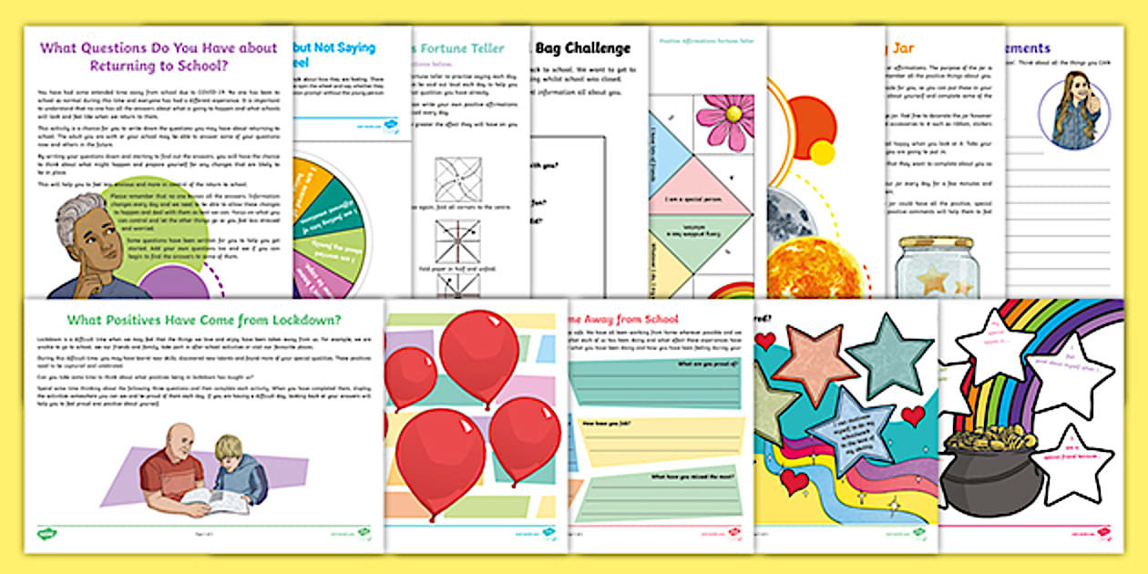 KS2 Return to School Emotional Support Pack (teacher made)