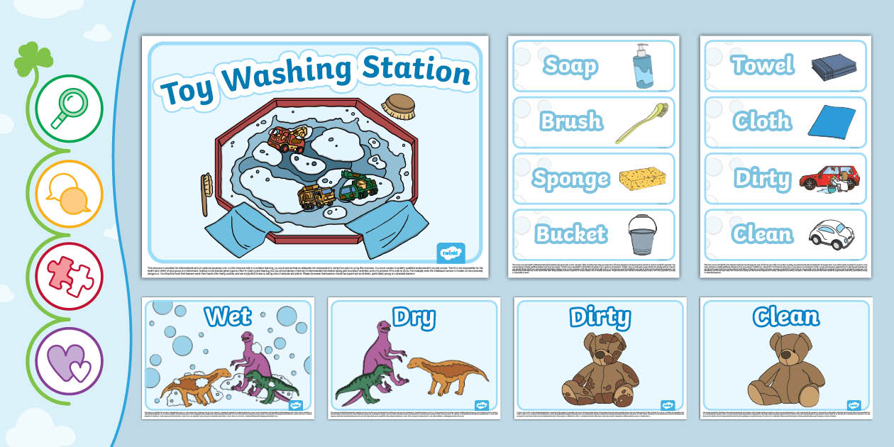 Toy Washing Station (teacher made) - Twinkl
