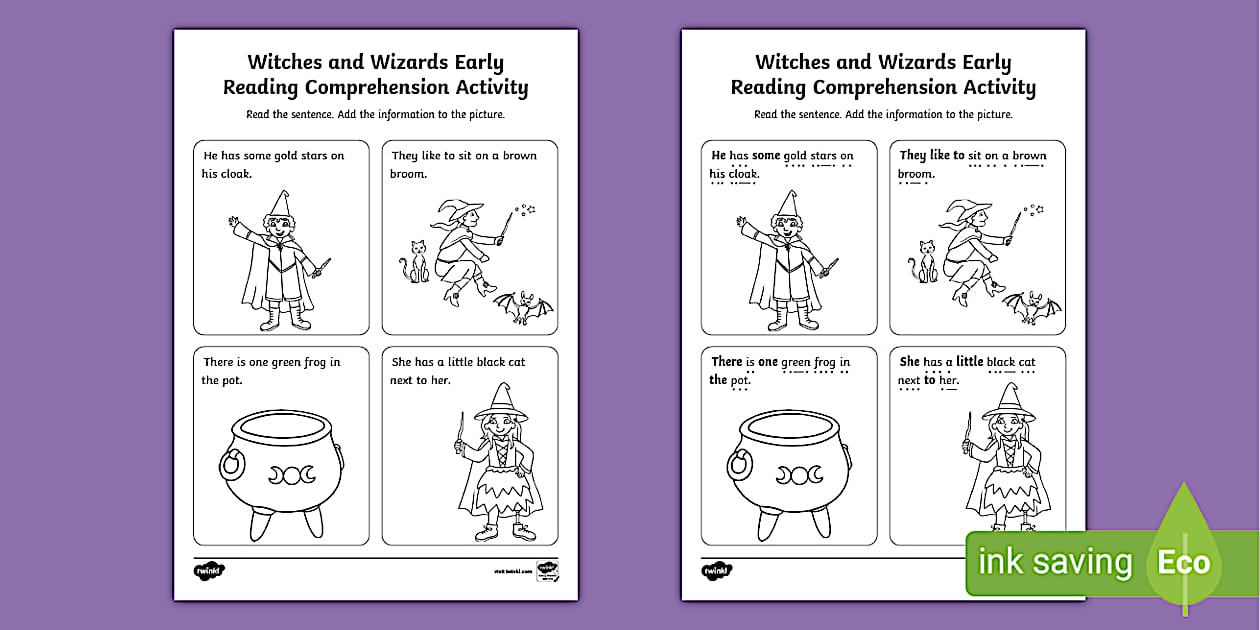 Witches and Wizards Phase 4 Early Reading Comprehension