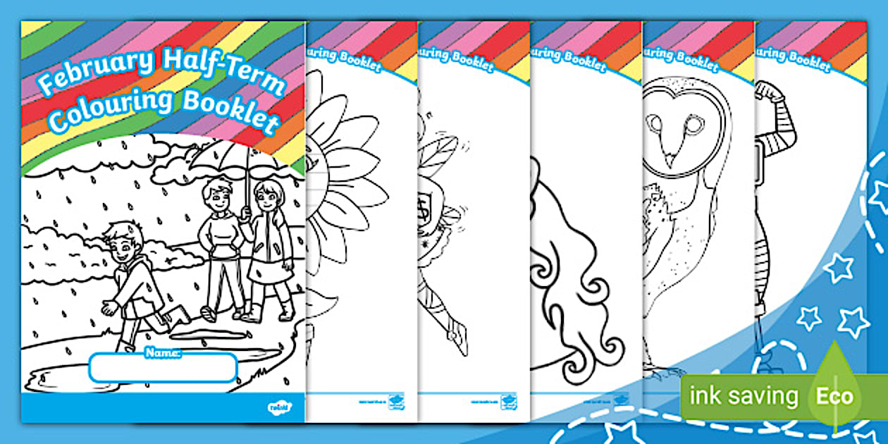 February Half Term Colouring Booklet (Hecho por educadores)