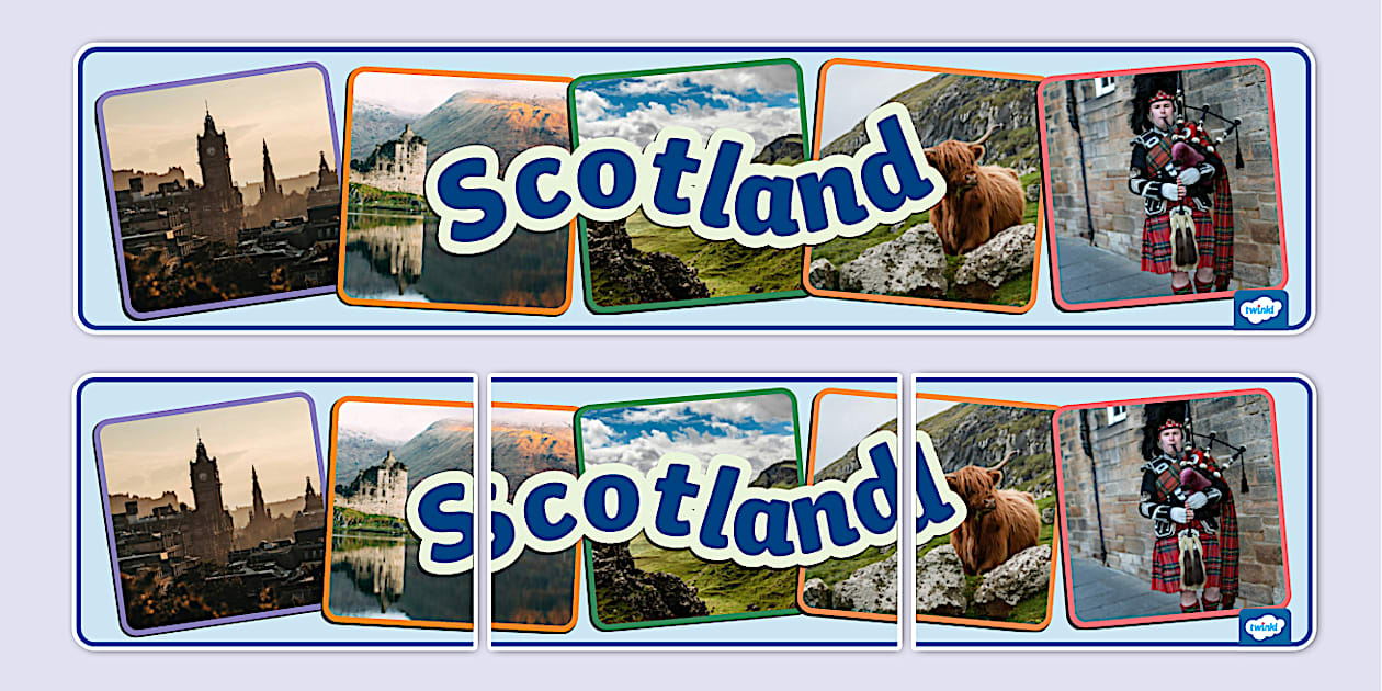 Scotland Photo Display Banner (professor feito) - Twinkl