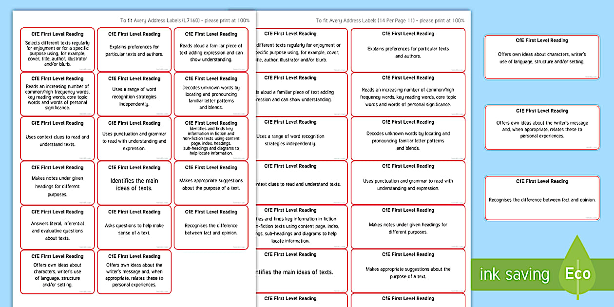Editable First Level Reading Benchmarks (teacher made)