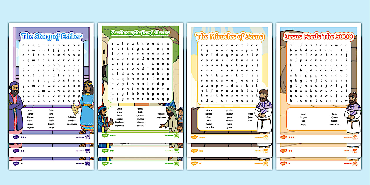 Bible Story Word Search | Resource Pack | Twinkl | KS1