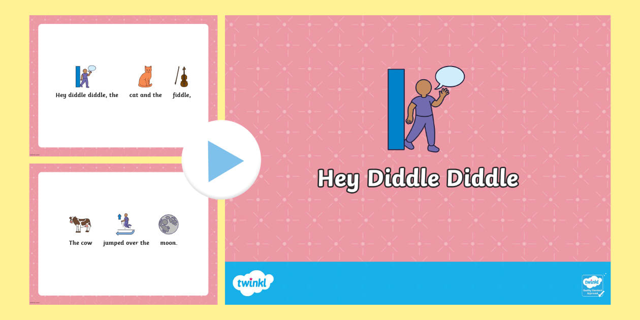 Twinkl Symbols: Hey Diddle Diddle Nursery Rhyme PowerPoint