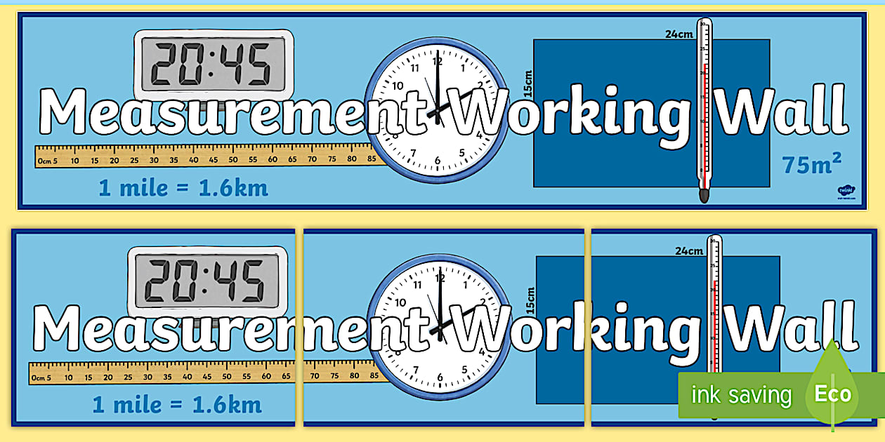 UKS2 Measurement Working Wall Display Banner - Twinkl