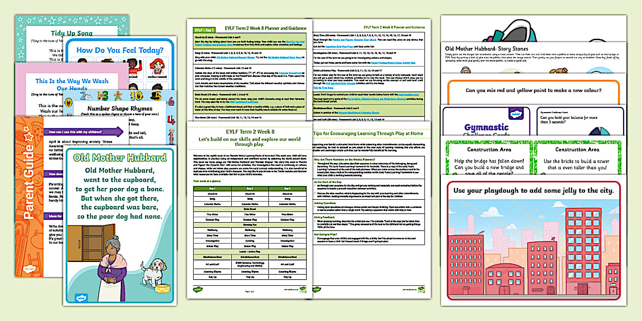 EYLF Term 2 Week 8 Remote Home Learning Pack (teacher made)