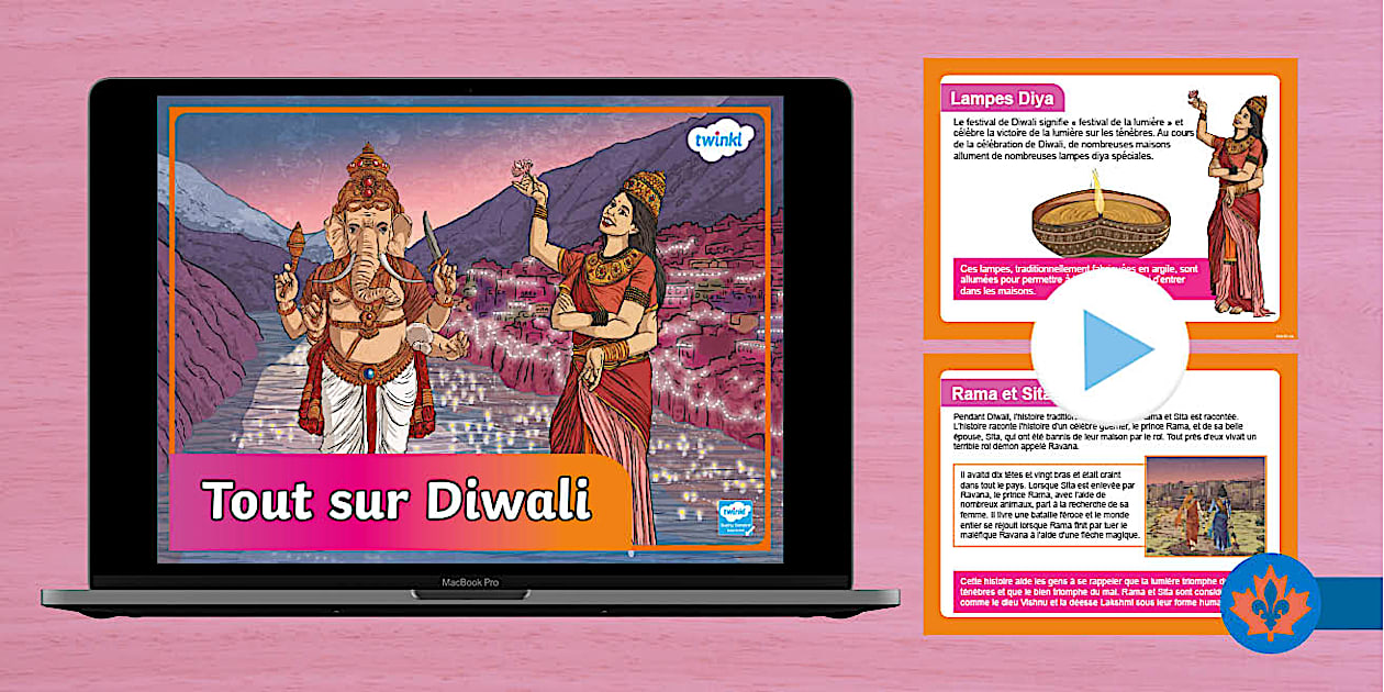 All About Diwali PowerPoint French (teacher made) - Twinkl