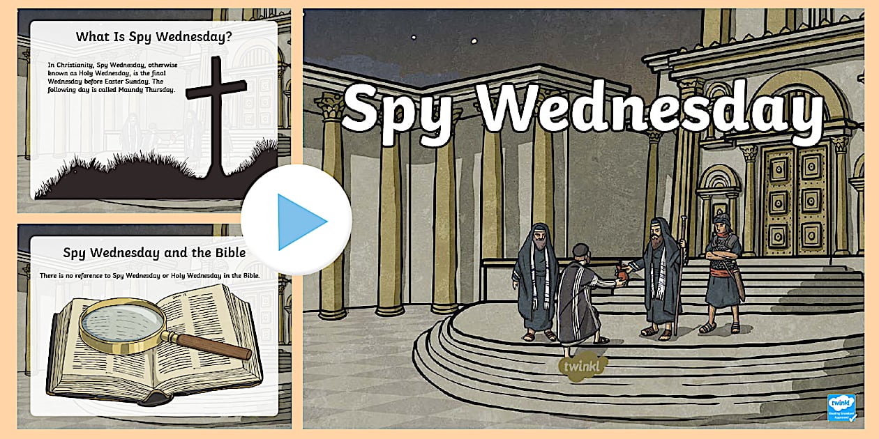 Spy Wednesday Activities and Resources | PowerPoint | Twinkl