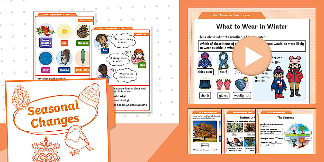 Step into Science: Y1: Autumn: Seasonal Changes – Winter: Steps 1 to 2