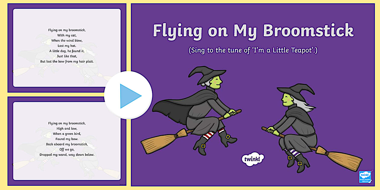 Flying on My Broomstick Song PowerPoint (teacher made)