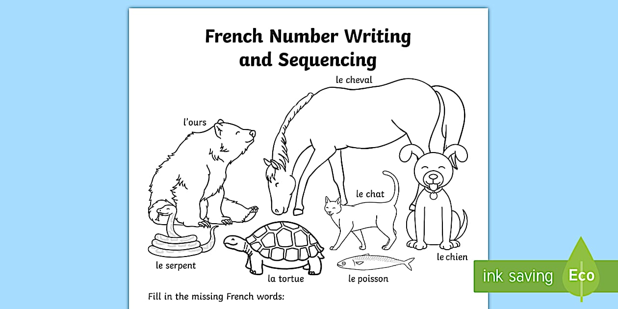 French Numbers Worksheet | French | Primary Education