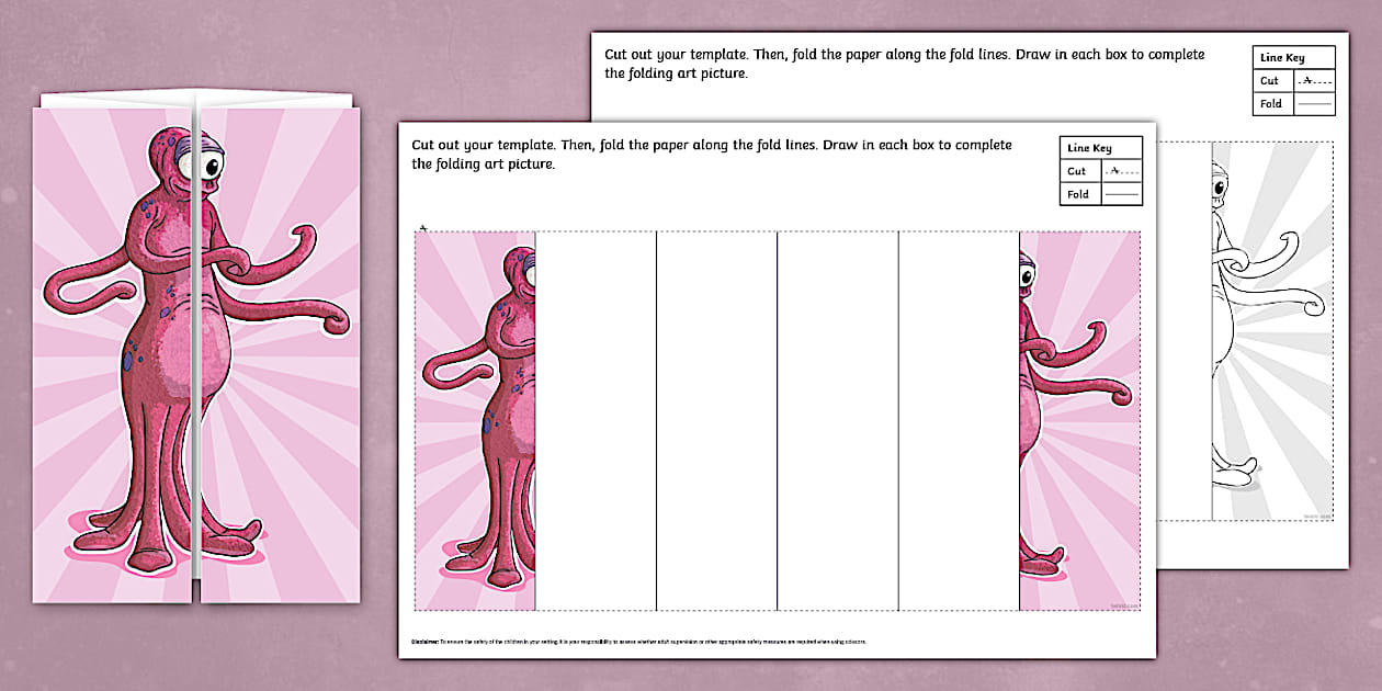 Alien Folding Art Template