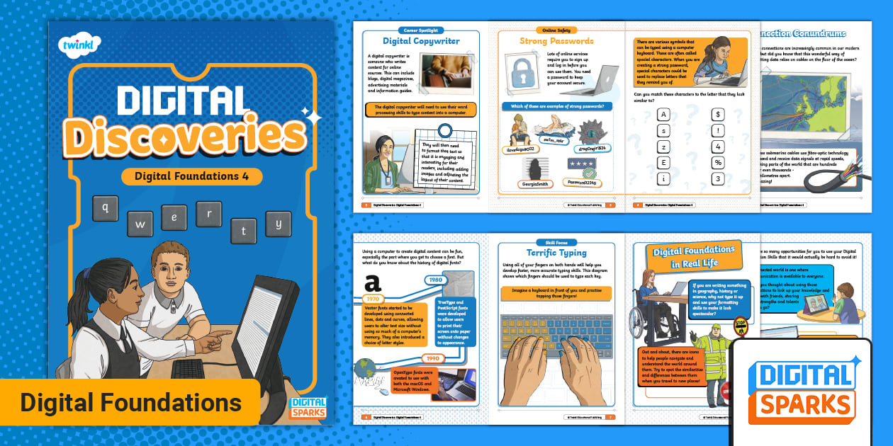 Digital Foundations 4: Digital Discoveries Magazine - Twinkl