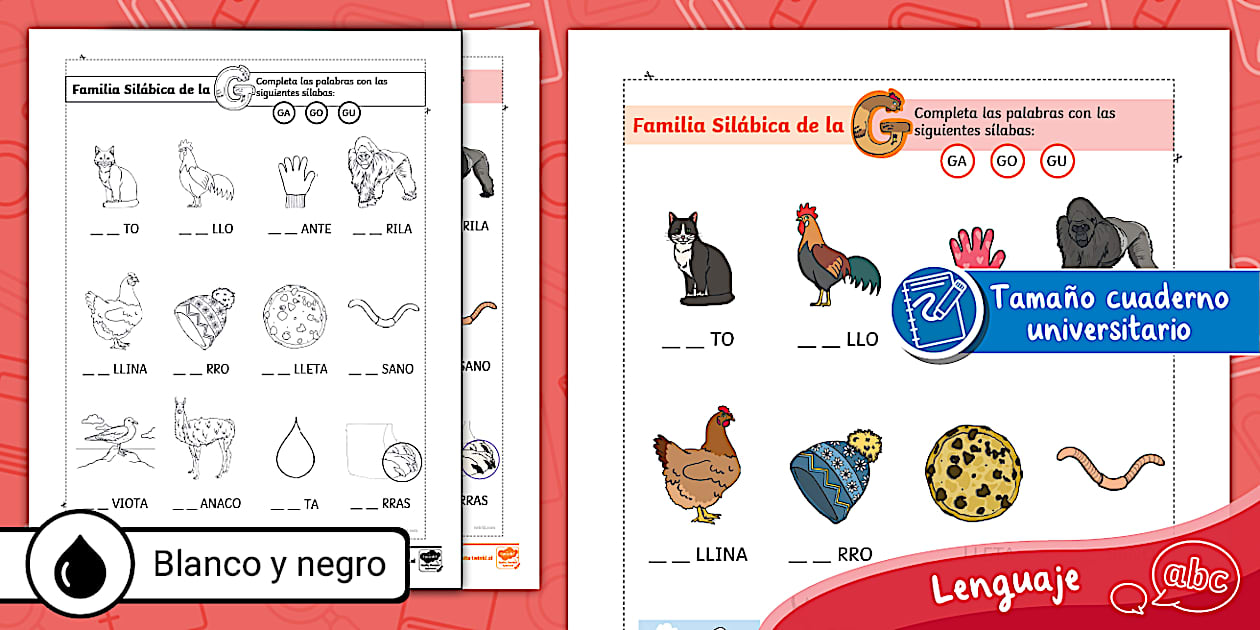 Sílaba inicial | Lenguaje | Familia de Palabras | 1º Básico