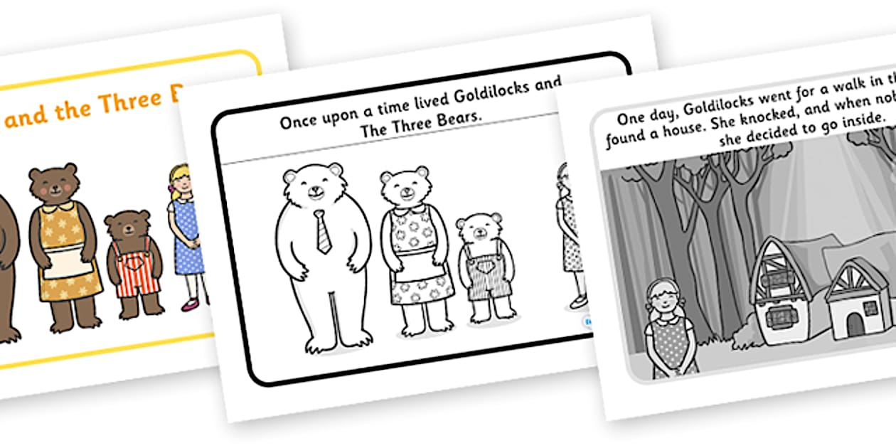 Goldilocks and the Three Bears Story with Pictures - Twinkl