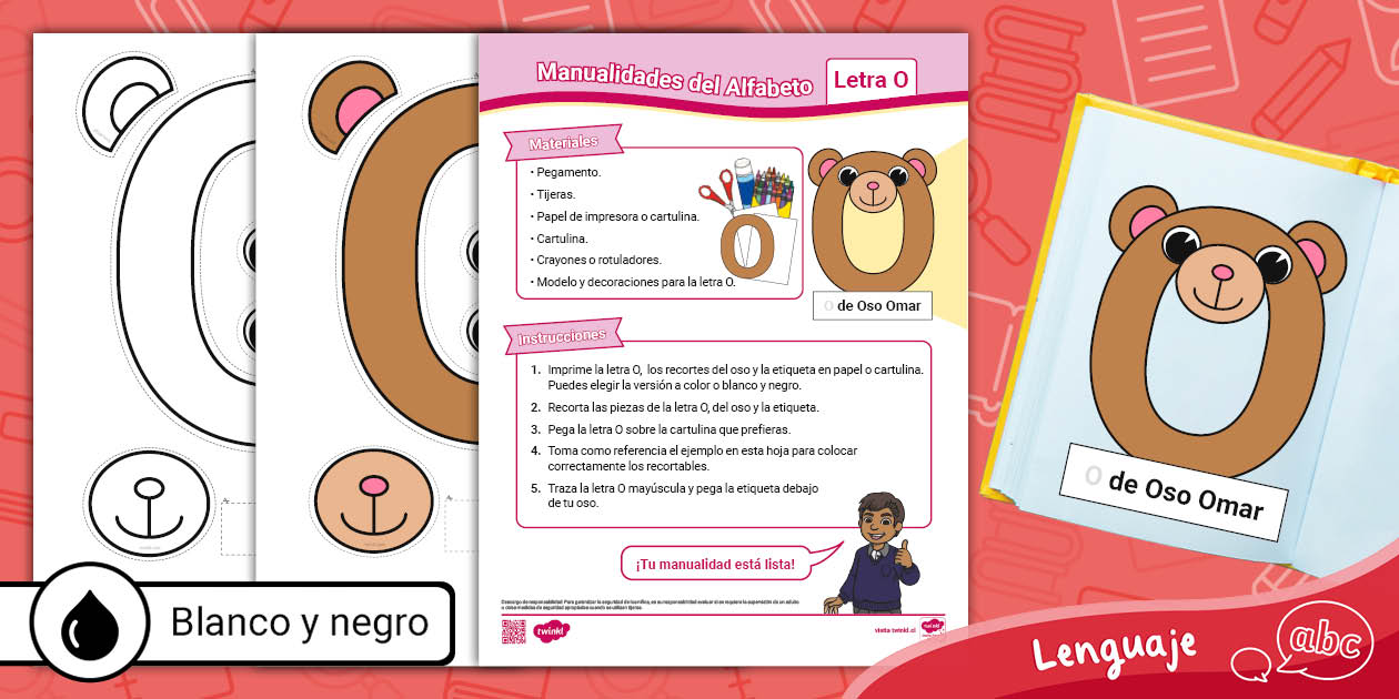 Manualidad Letra O Mayúscula | Actividad de Motricidad Fina