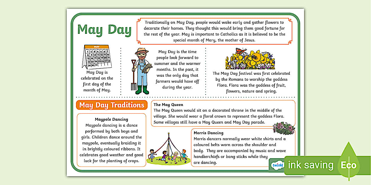 KS1 May Day Information Poster (teacher made) - Twinkl
