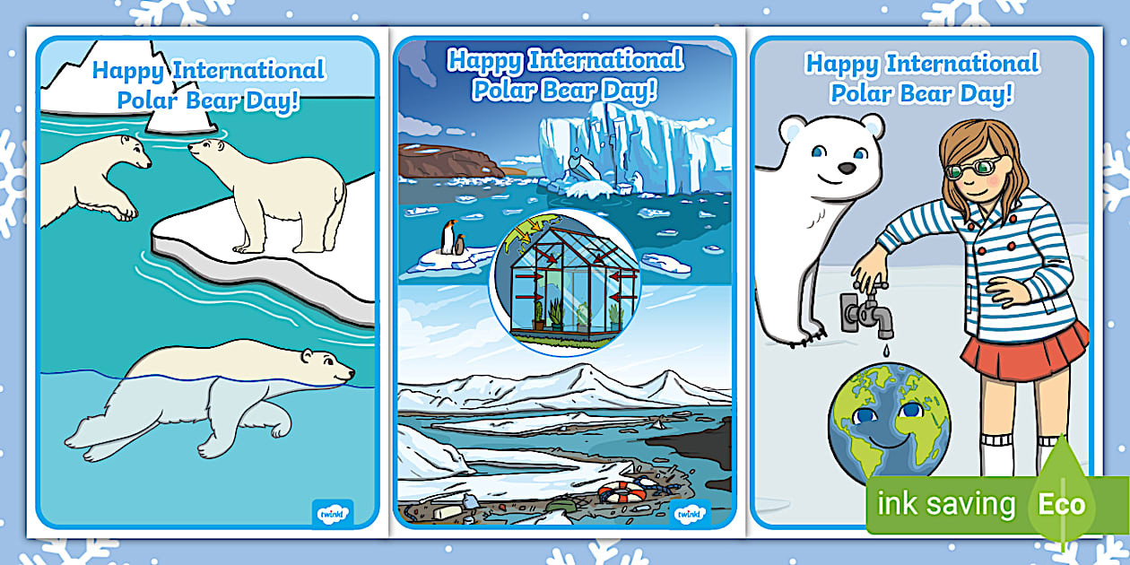 International Polar Bear Day Greetings Poster (Teacher-Made)