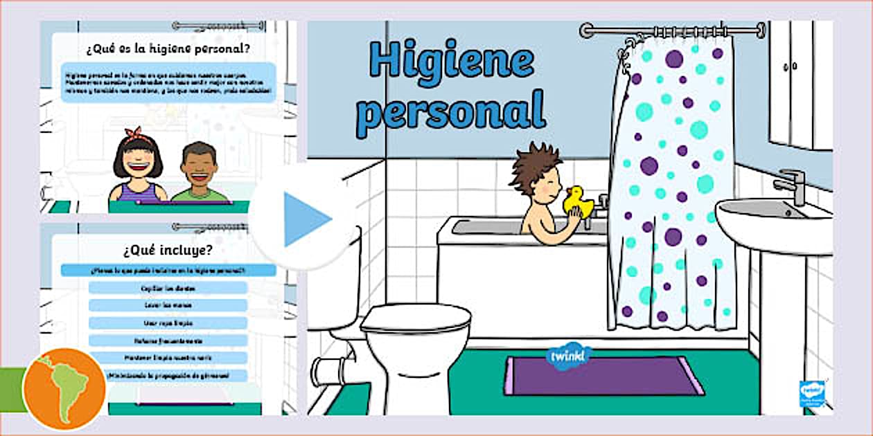 Powerpoint: Higiene personal (teacher made) - Twinkl