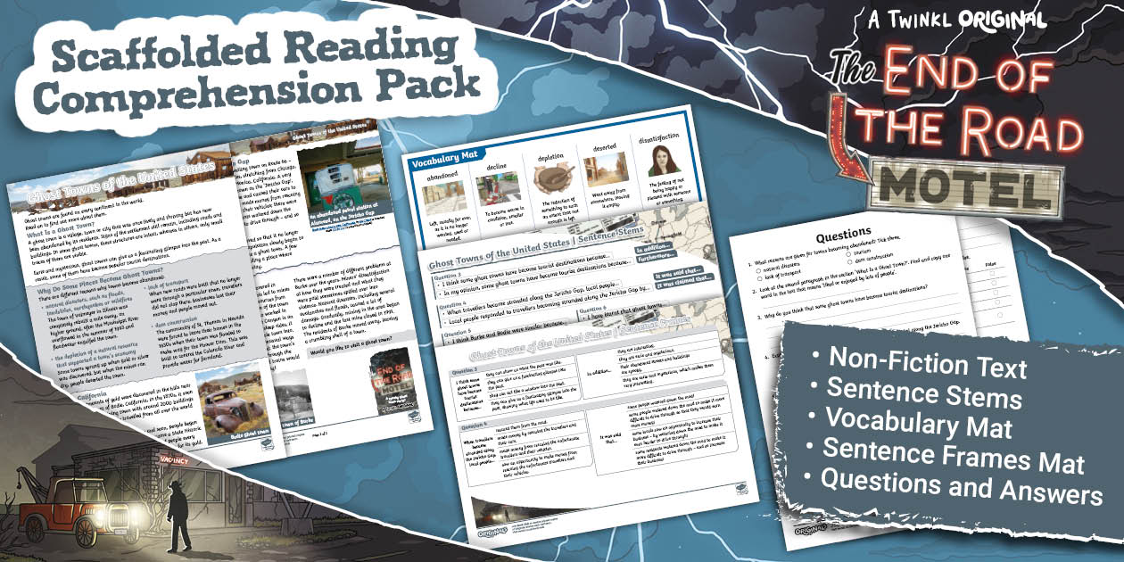 Ghost Towns of the United States Scaffolded Reading Resource