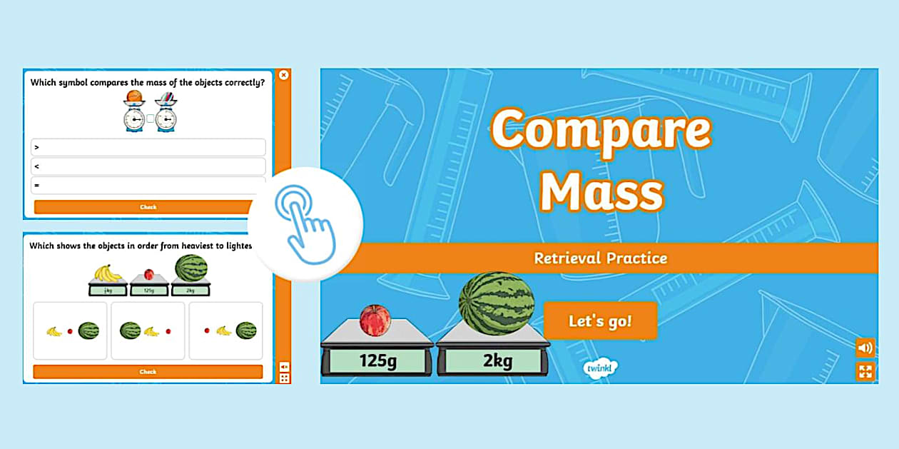 👉 Retrieval Practice: Compare Mass Maths Interactive Quiz