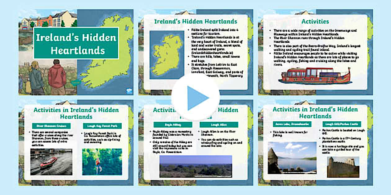 Ireland's Hidden Heartlands PowerPoint (teacher made)