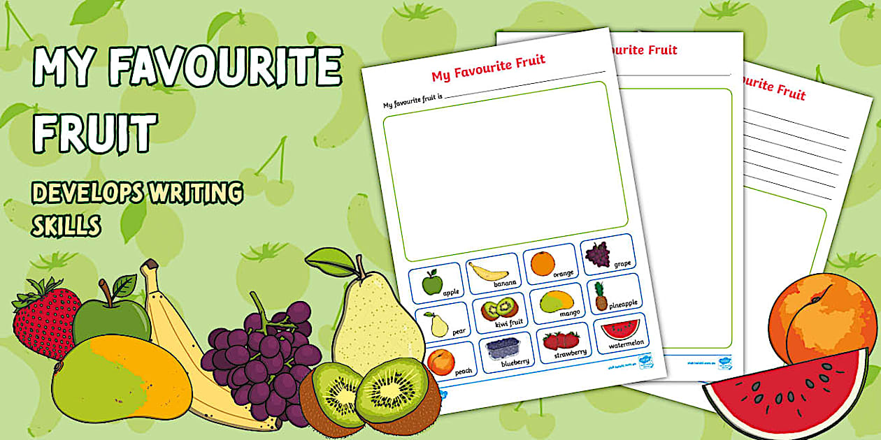 My Favourite Fruit Worksheet