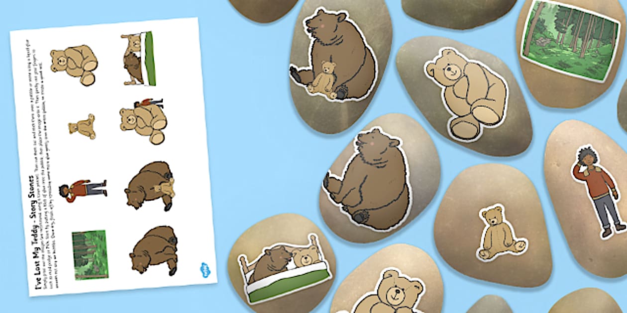 Story Stone Image Cut-Outs to Support Teaching on I've Lost my Teddy ...