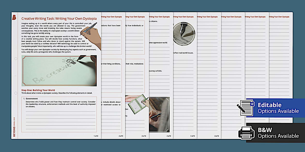Writing Your Own Dystopia (Creative Writing Task) - Twinkl