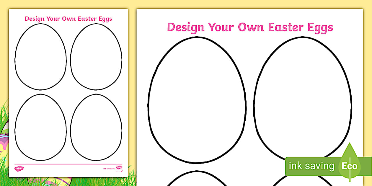 Create Your Own Easter Egg Worksheet (teacher made) - Twinkl