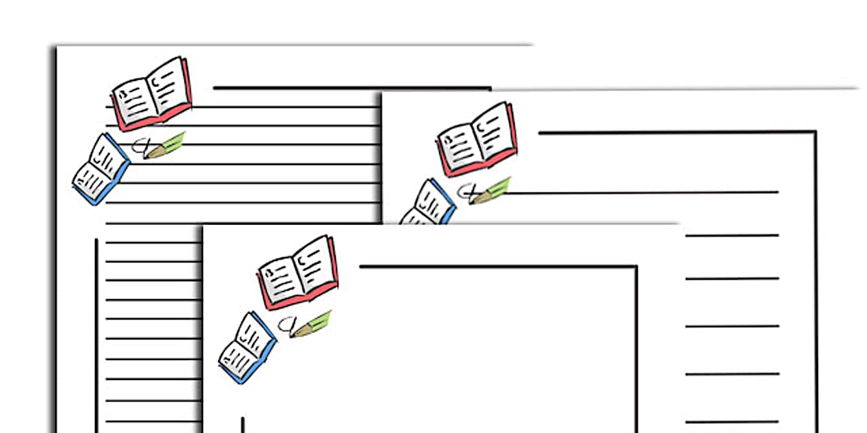Editable Literacy Page Borders (Landscape) (teacher made)