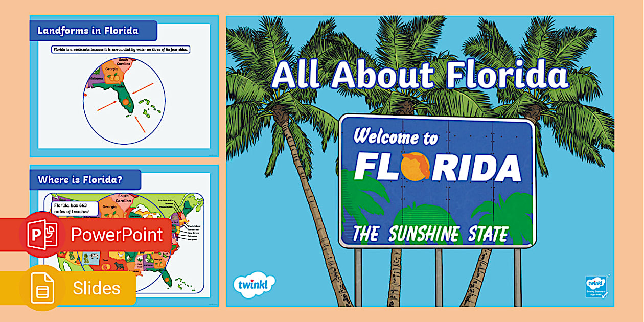 All About Florida PowerPoint & Google Slides (teacher made)