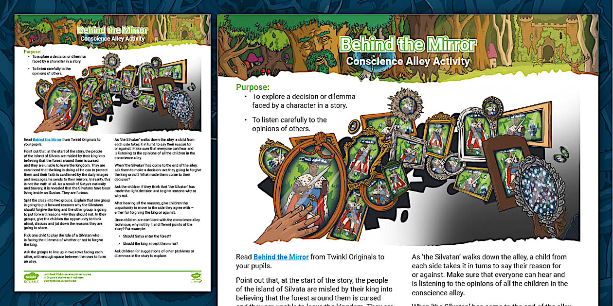 'Behind the Mirror' KS2 Conscience Alley Activity